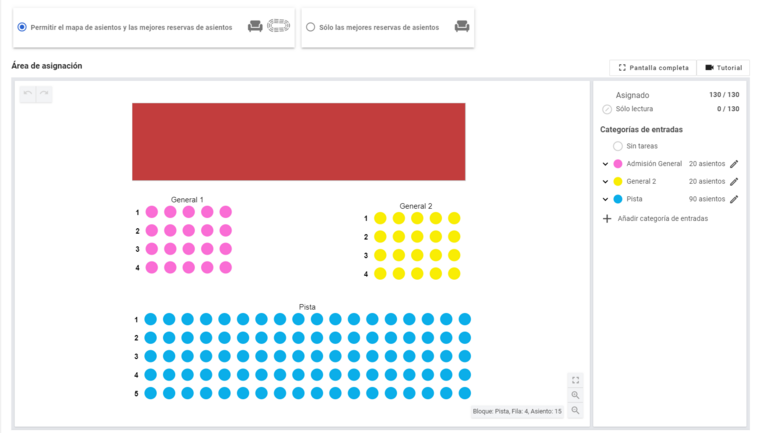 Mejora tu venta de entradas y crea un mapa de asientos